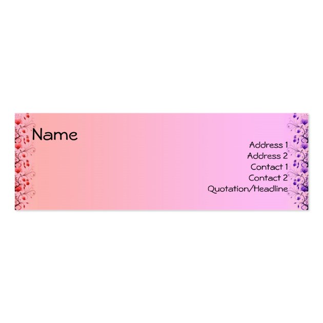 Guitar - Skinny Business Card Template