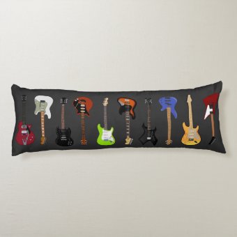 Guitars Body Pillow | Zazzle