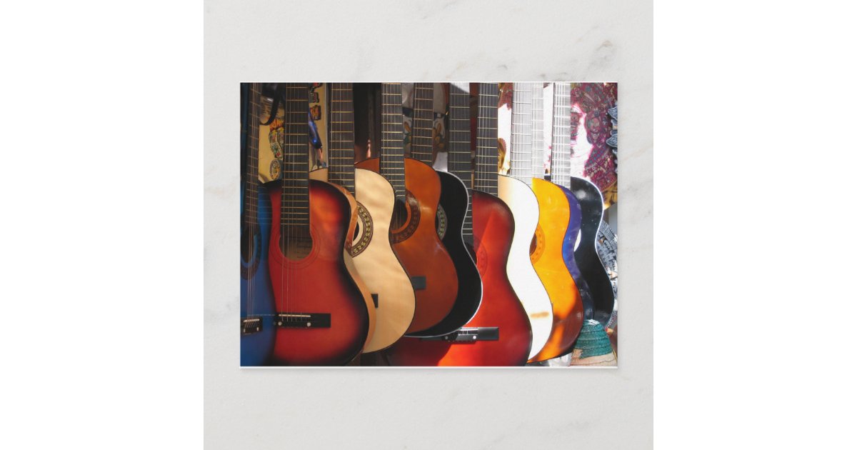 Guitars Postcard | Zazzle