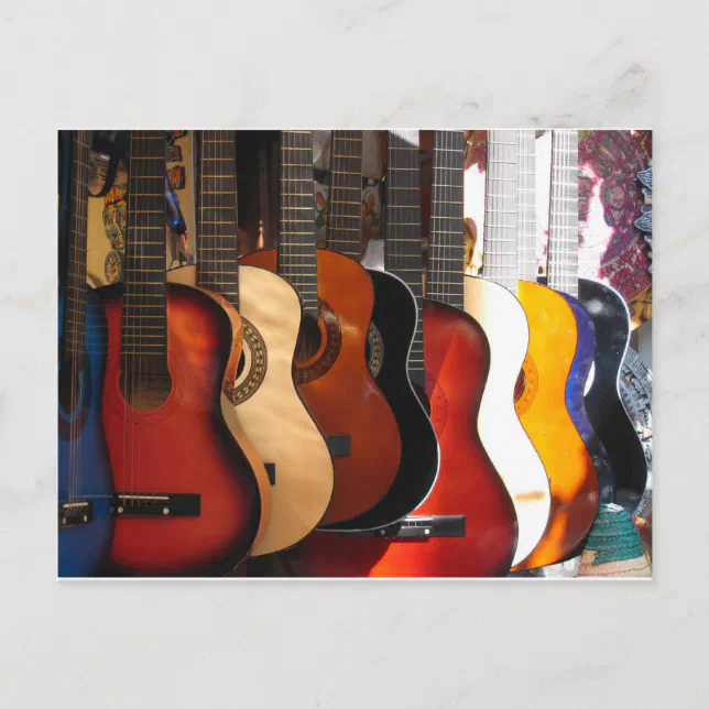 Guitars Postcard | Zazzle