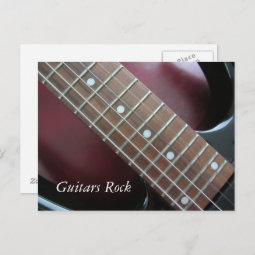 Guitars Rock - Electric Guitar Postcard | Zazzle