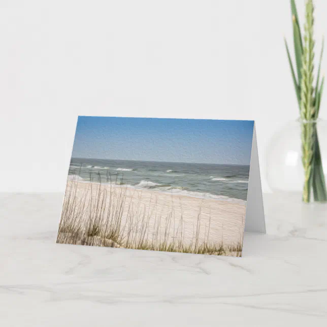 Gulf of Mexico Beach Card | Zazzle