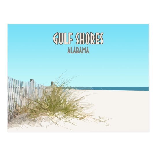 Gulf Shores Alabama Beach Postcard | Zazzle.com