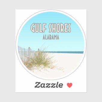 Gulf Shores Alabama Beach Sticker | Zazzle
