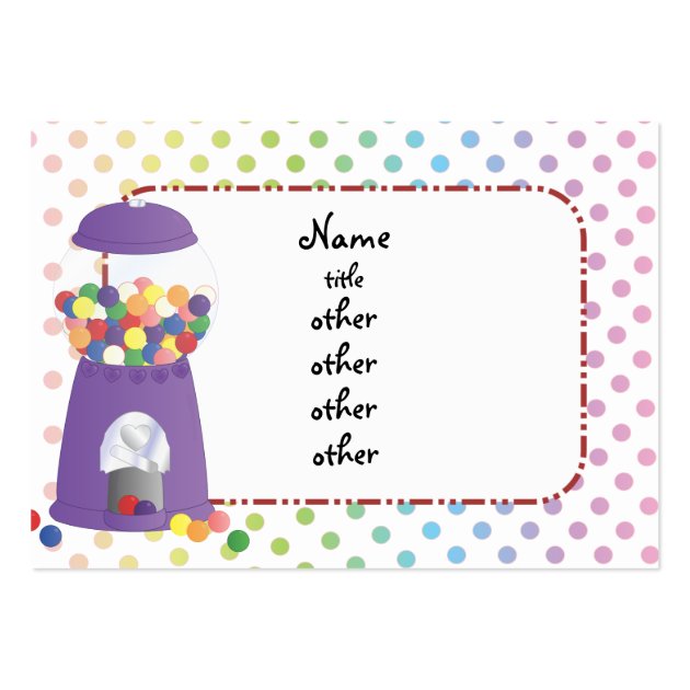 Gumball Fantasy Business Card Templates