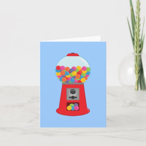 Gumball Machine Note Cards | Zazzle