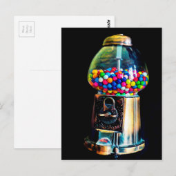 Gumball Machine Postcard | Zazzle