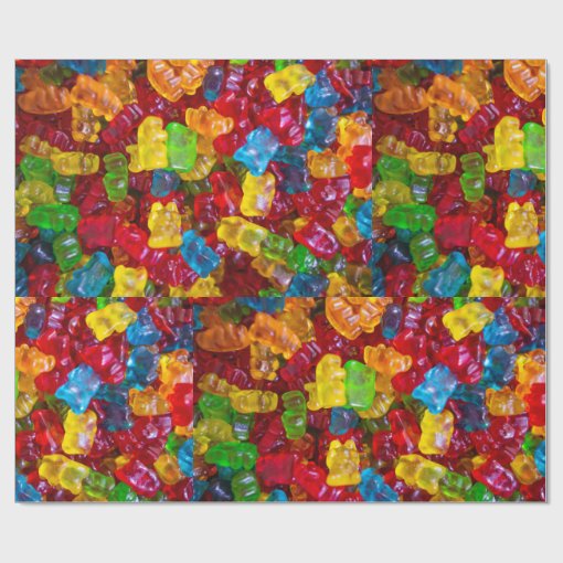Gummy Bear Photo Wrapping Paper | Zazzle