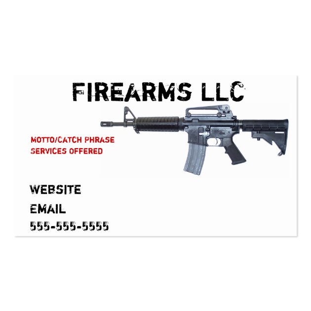 Gun Business Card