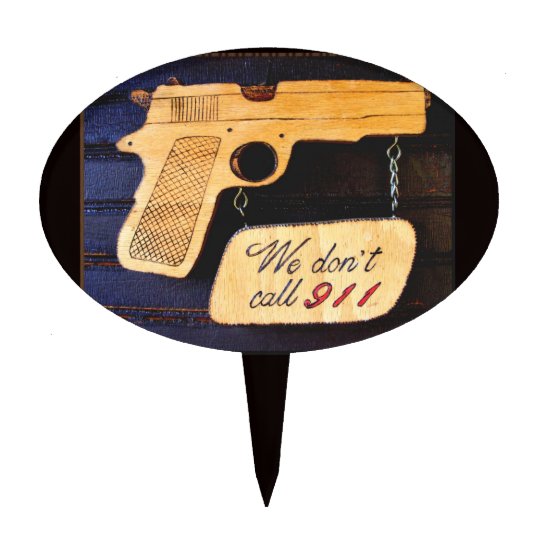 Gun Cake Topper | Zazzle.com