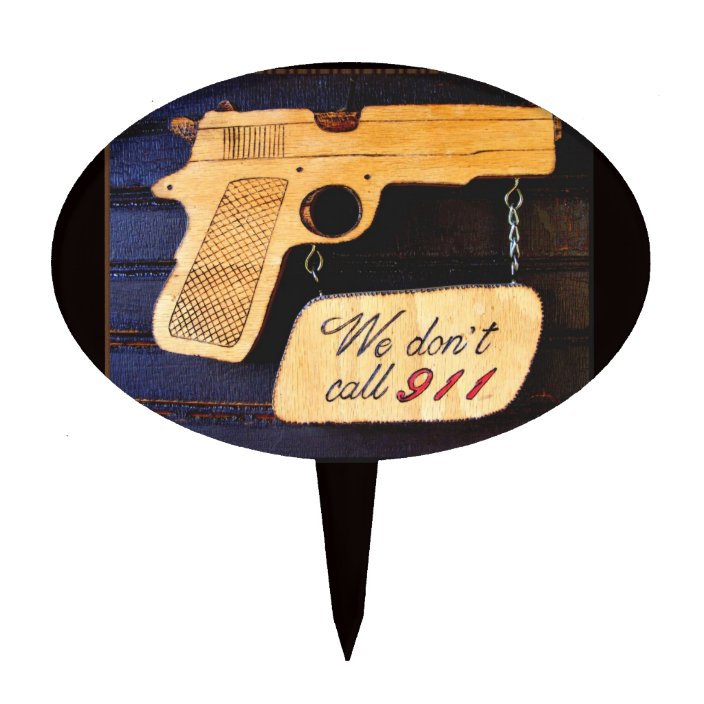 Gun Cake Topper | Zazzle.com