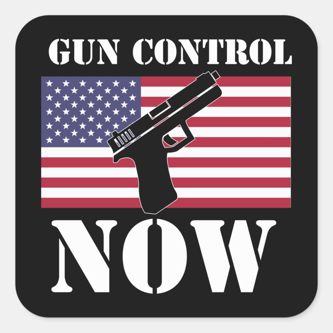 Gun Control Now - American Flag - Sticker | Zazzle