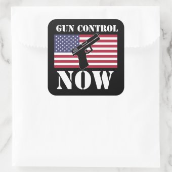 Gun Control Now - American Flag - Sticker | Zazzle