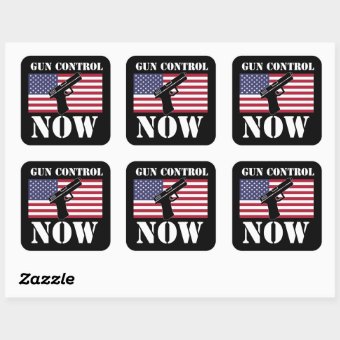 Gun Control Now - American Flag - Sticker | Zazzle