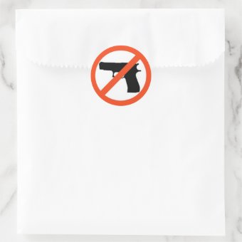 GUN-FREE ZONE STICKERS | Zazzle