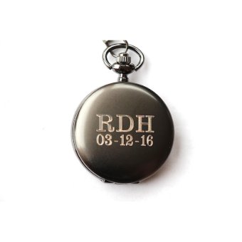 Gun Metal Pocket Watch | Zazzle