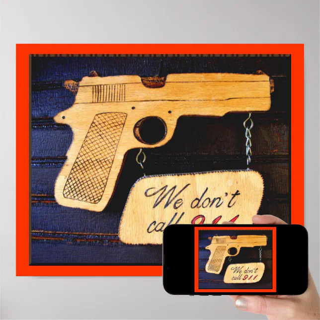Gun Poster Sign | Zazzle