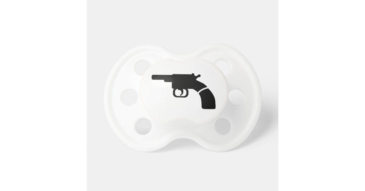 Gun revolver pacifier | Zazzle