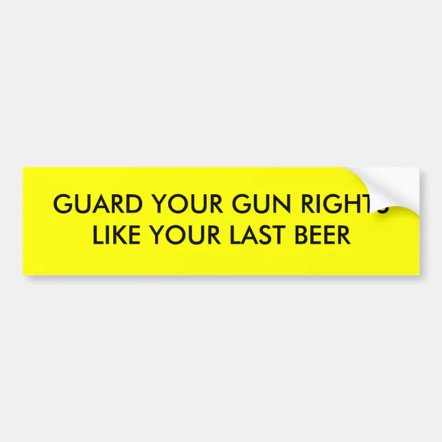 Gun Rights Bumper Sticker | Zazzle