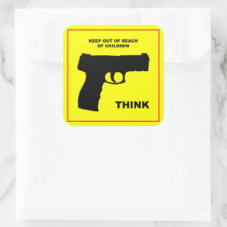 Gun Safety Stickers | Zazzle