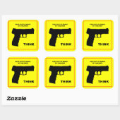 Gun Safety Stickers | Zazzle