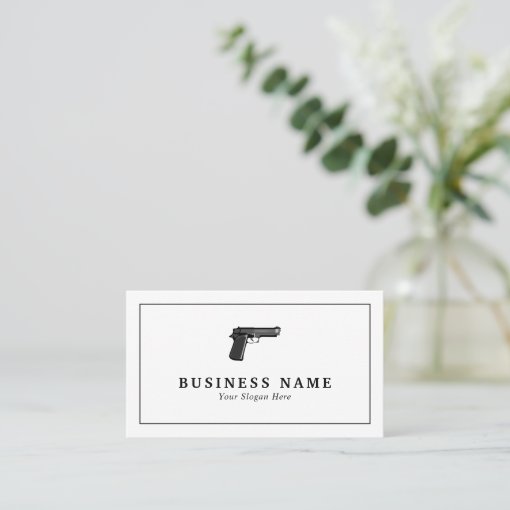 Gun Shop Business Card | Zazzle