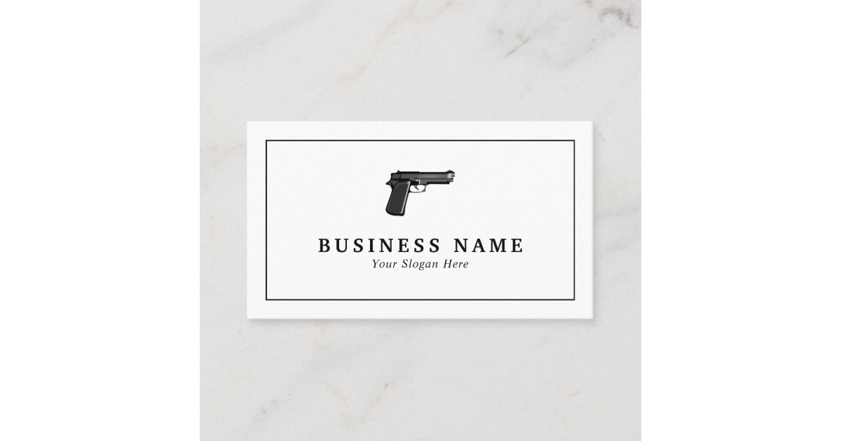 Gun Shop Business Card | Zazzle