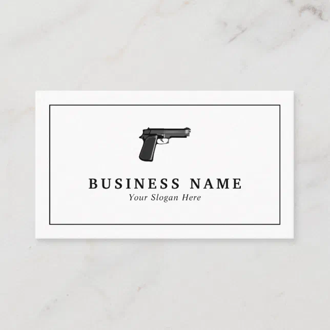 Gun Shop Business Card | Zazzle