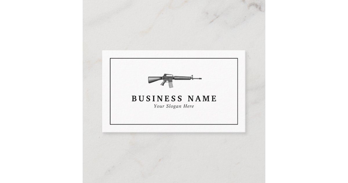 Gun Shop Business Card | Zazzle