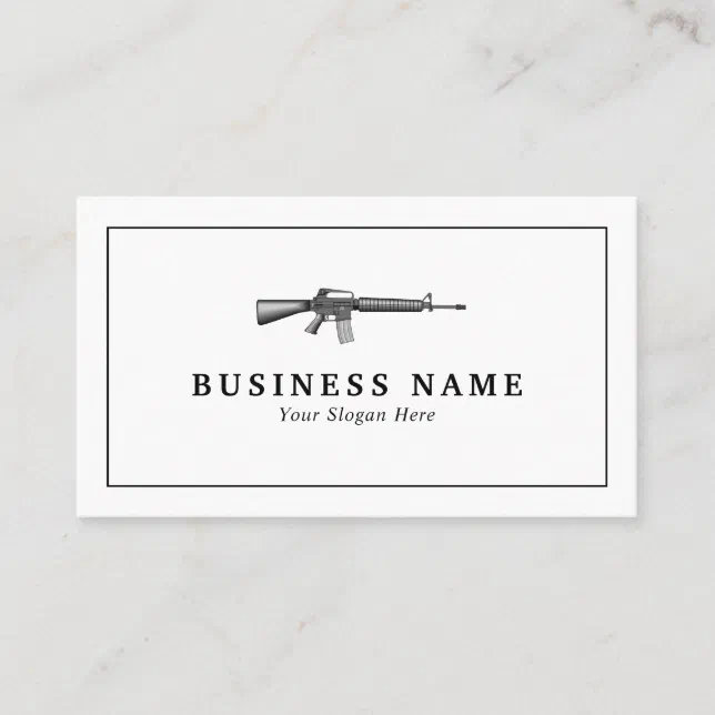 Gun Shop Business Card | Zazzle
