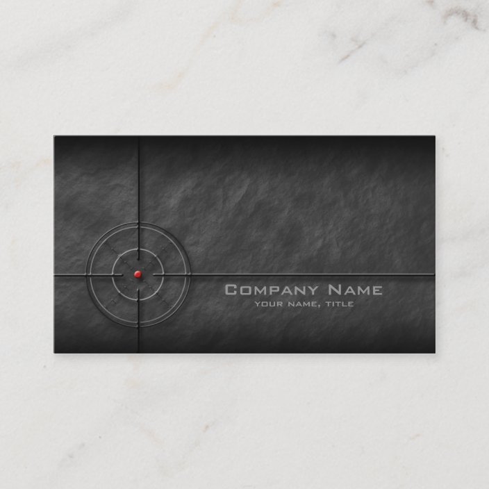 Gun Shop Target Business Card | Zazzle.com
