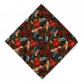 Gun Skull and Roses Graffiti pattern Bandana | Zazzle