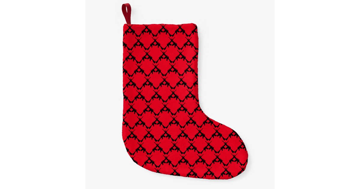 Gun Small Christmas Stocking | Zazzle