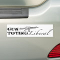 Gun Toting Liberal Bumper Sticker | Zazzle