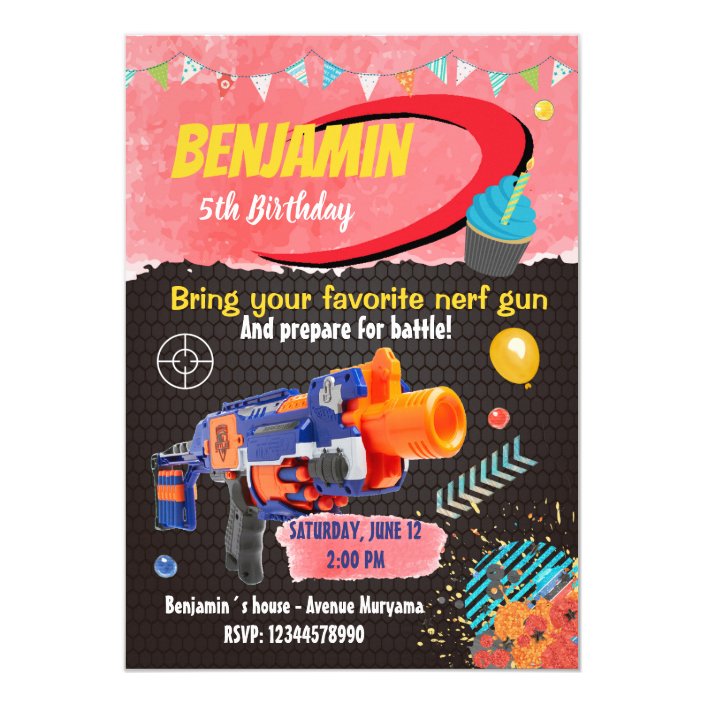 Gun War Invitation | Zazzle.com