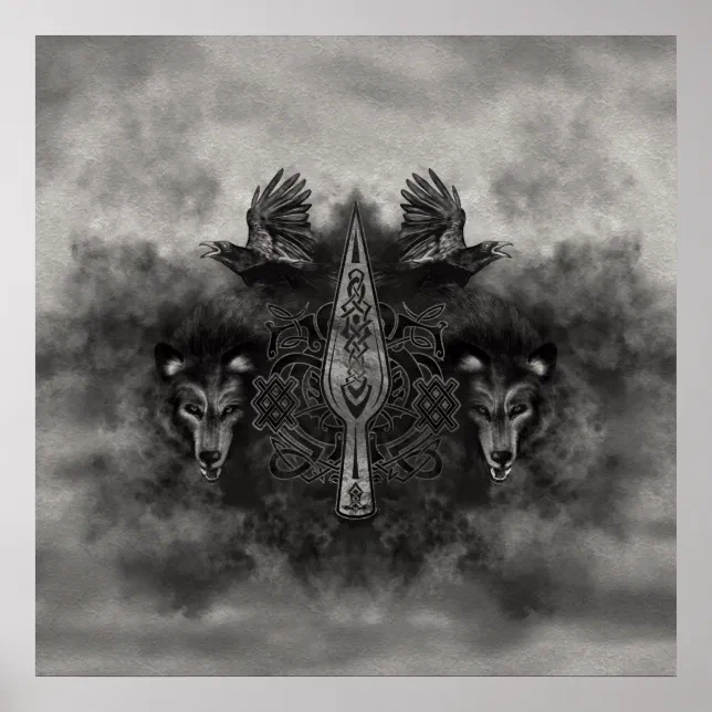 Gungnir - Spear of Odin Poster | Zazzle