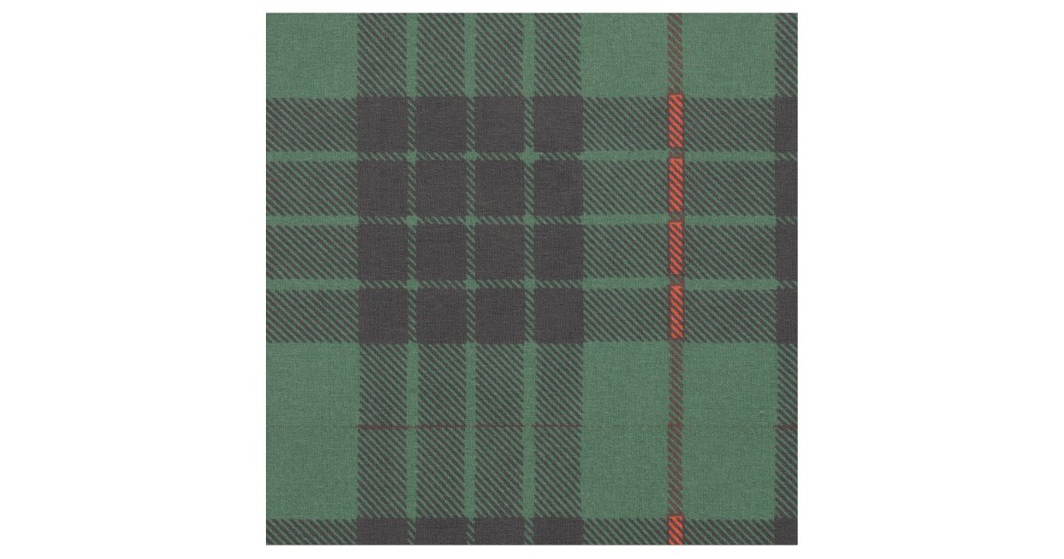 Gunn clan Plaid Scottish tartan Fabric | Zazzle