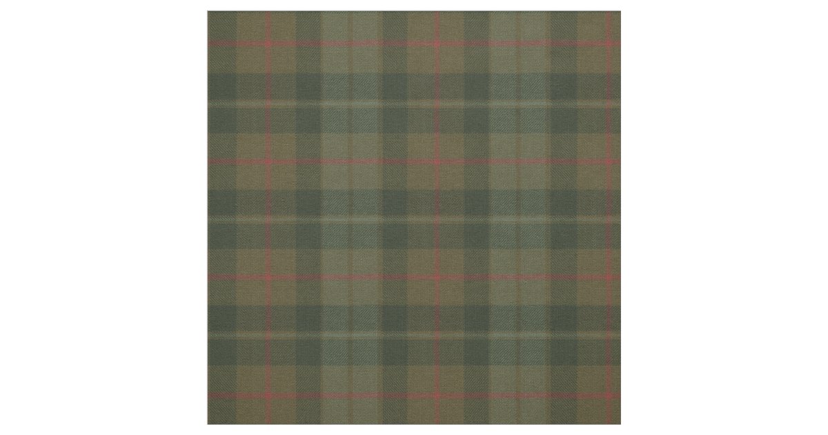 Gunn Weathered Original Scottish Tartan Fabric | Zazzle