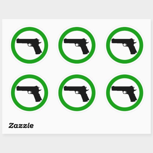 Guns Allowed Zone sticker | Zazzle