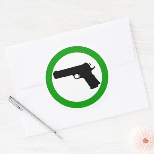 Guns Allowed Zone sticker | Zazzle