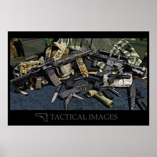 Guns and Gear Poster | Zazzle