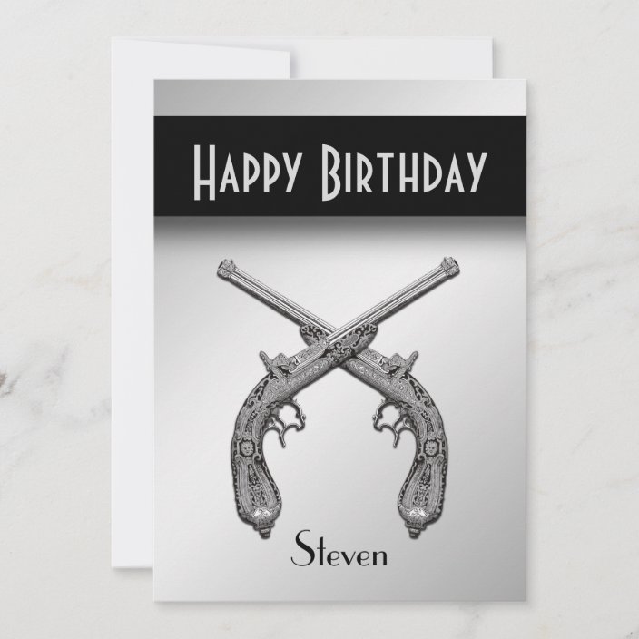 Guns Birthday Party Invitation | Zazzle.com