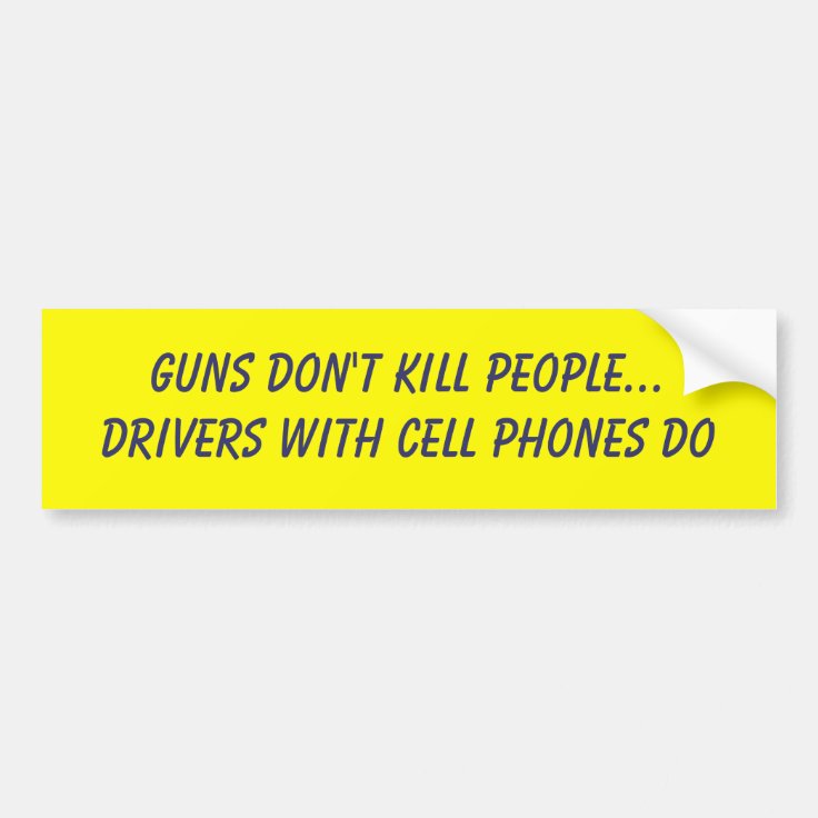 Guns Don't Kill People Bumper Sticker | Zazzle