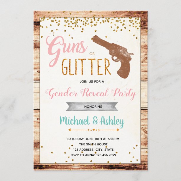 Gun Invitations | Zazzle