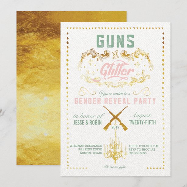 Gun Invitations | Zazzle
