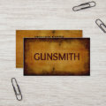 Gunsmith Antique Brushed Business Card | Zazzle