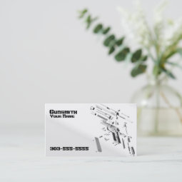 Gunsmith Business Card | Zazzle