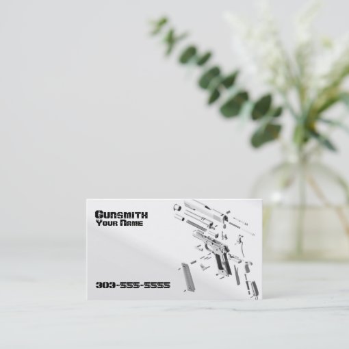 Gunsmith Business Card | Zazzle
