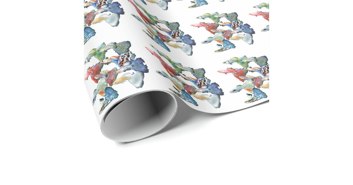 guppies wrapping paper | Zazzle