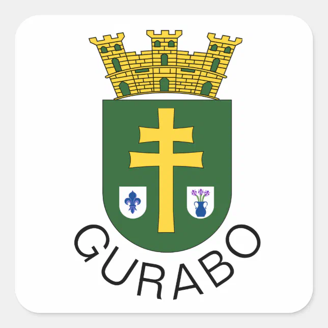Gurabo coat of arms, Puerto Rico Square Sticker | Zazzle